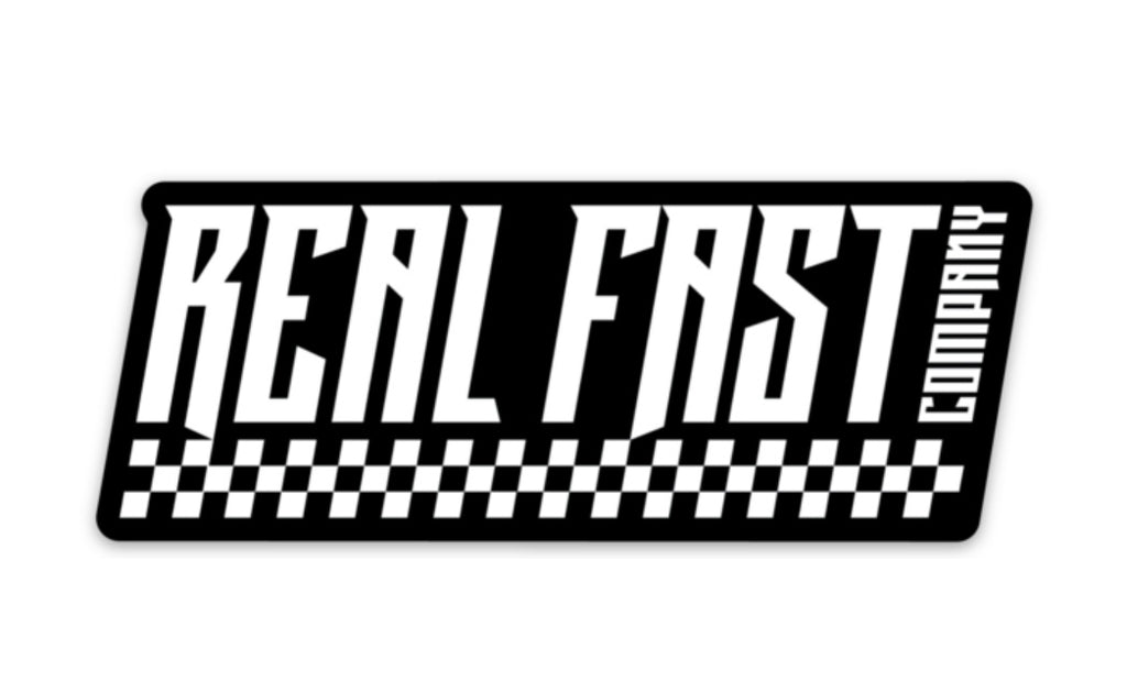 OG RF STICKER BLK – REAL FAST CO.